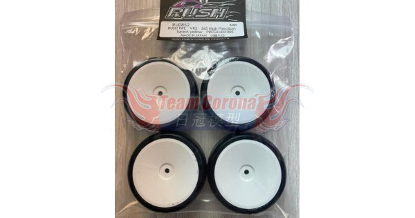 RUSH VR3 36S High Precision TypeA Yellow Preglude Tire Set #RU0852